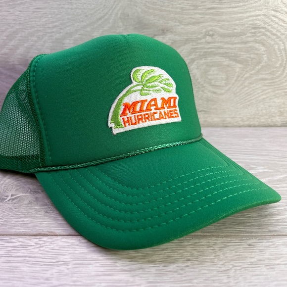 OTTO | Accessories | New Vintage Style Miami Hurricanes Green Trucker ...